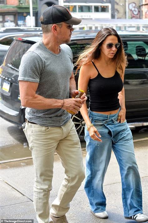 Matt Damon And His Wife Luciana Barroso Dress Casually On Nyc Outing