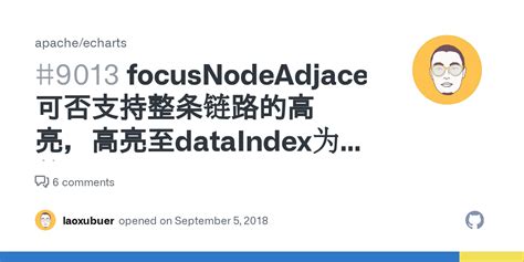 Focusnodeadjacency可否支持整条链路的高亮，高亮至dataindex为0的root Node · Issue 9013 · Apacheecharts · Github