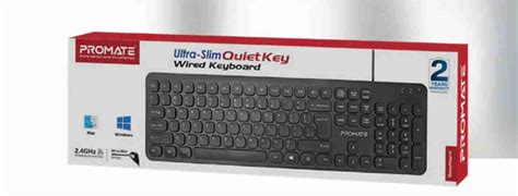 Promate Wired Ultra Slim Ergonomic Keyboard English Brightsource Kenya