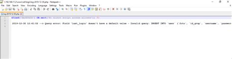 Error Ketika Memasukan Pengguna Baru Setelah Kosongkan DB Issue 2562