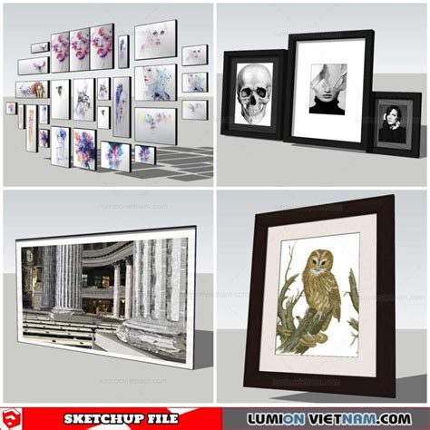 Picture Frame Sketchup Models By Nha Tay