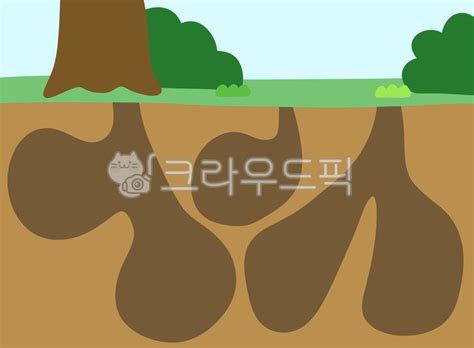 땅속 흙 땅속그림 땅속일러스트 흙속 사진이미지일러스트캘리그라피 Oyj0810작가