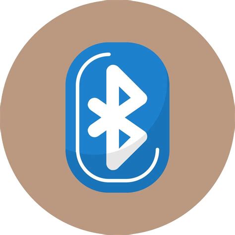 Bluetooth Flat Circle Icon Vector Art At Vecteezy