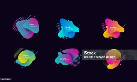 역동적인 컬러 그래픽 요소입니다 흐르는 액체 형태와 그라데이션 추상 배너입니다 로고 전단 이나 프레 젠 테이 션의 디자인에 대 한 템플릿 벡터 일러스트입니다 그라데이션에