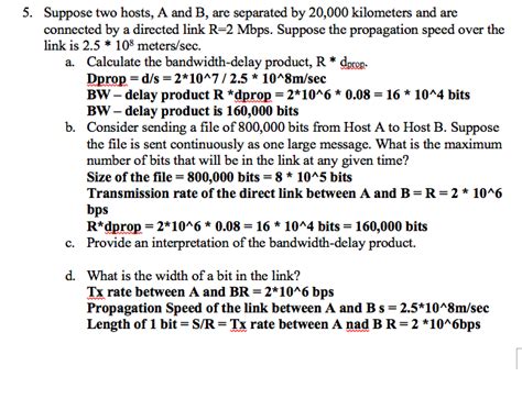 Solved 5 Suppose Two Hosts A And B Are Separated By