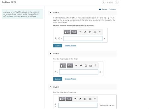Solved Problem 21 70 Review Constants Part A A Chegg Com