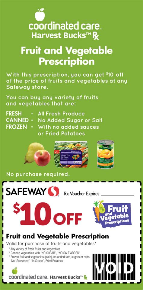 Fruit And Vegetable Rx Benefit Coordinated Care Harvest Bucks