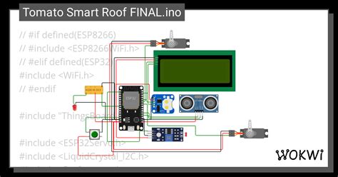tomato smart roof o wokwi esp32 stm32 arduino simulator