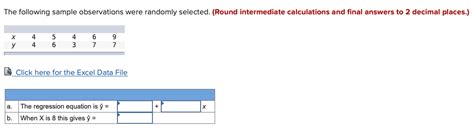 Solved The Following Sample Observations Were Randomly