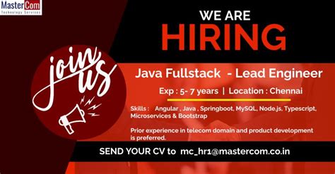 Java Fullstack Hiring Referralswelcome Angular Telecom