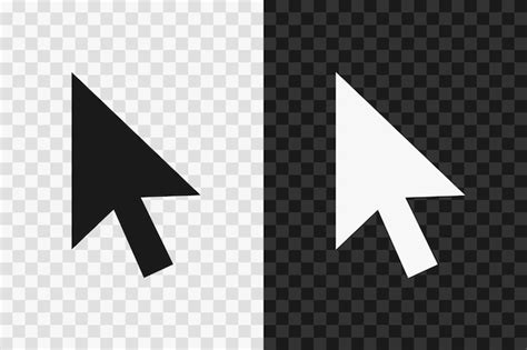 Premium Vector Computer Mouse Cursor Silhouette