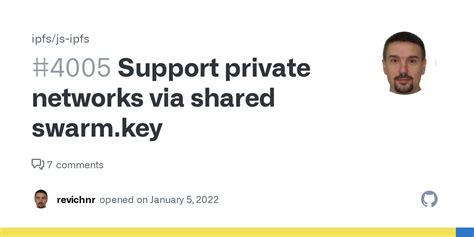 Support Private Networks Via Shared Swarm Key Issue 4005 Ipfs Js