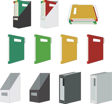 Office Document Filing Cabinet Vector Illustration 32487231 Vector Art At Vecteezy