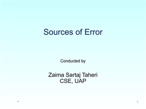 3sources Of Errornumerical Methodspptx