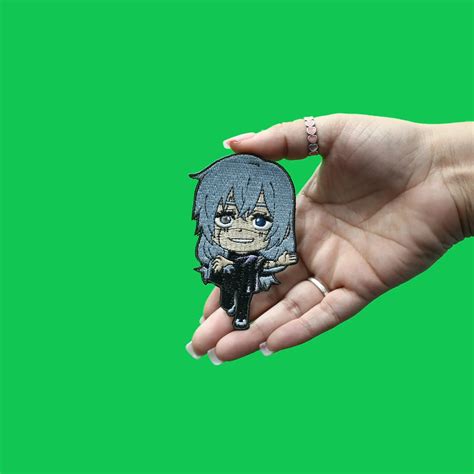 Jujutsu Kaisen Mahito Chibi Patch High School Blindfold Embroidered