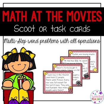 Multi Step Word Problem Task Cards By A Twinkling Teacher TPT