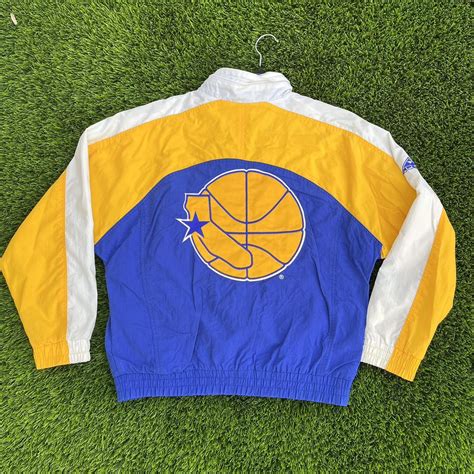90s Nba Apex One Golden State Warriors Jacket Size Depop