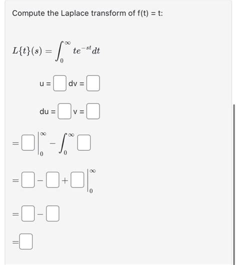 Solved Compute The Laplace Transform Of F T T Chegg