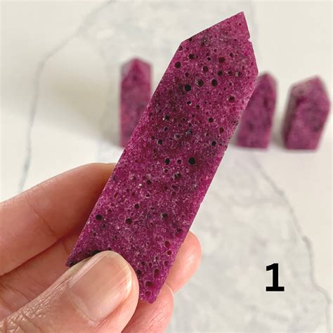 Pretty Stunning Honeycomb Ruby Tower Uv Reactive Metaphysical