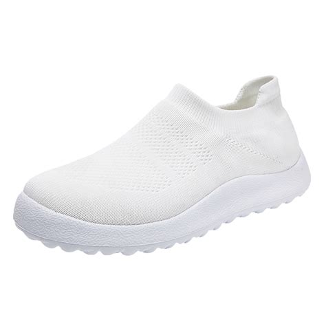 Dmqupv Mens Casual Sneakers Mens Running Sneaker White 42