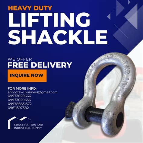 Heavy Lifting Material Handling Cranes And Hoists Industrial Safety Shackle Safety