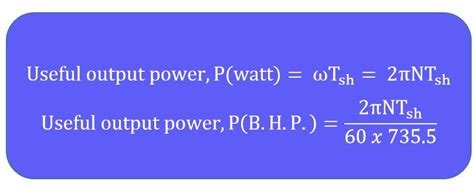 How To Calculate Motor Shaft Output Power Calculation Formula