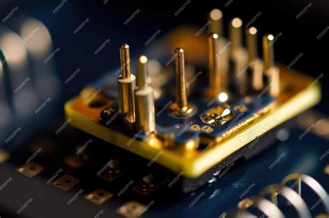 Premium Photo Macro Shot Of A Transistor In A Test Socket Revealing Its Pin Configuration And