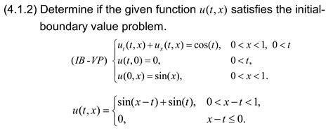 Solved Determine If The Given Function U T X Chegg
