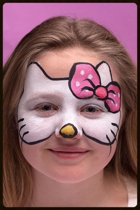 Hello Kitty Face Paint