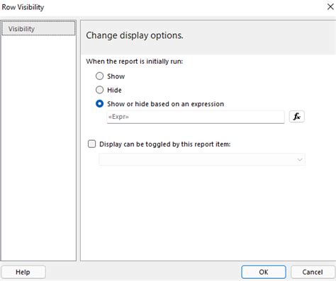 How To Compare 2 Expressions In Ssrs And Hide Row Based On That