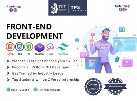 Trainings For Tomorrow Tft Become A Front End Developer Physical And Online Classes For