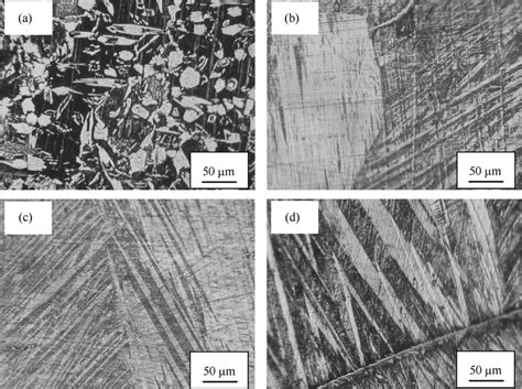 Shows The Effect Of Solution Treatment Temperature On Transformation Download Scientific