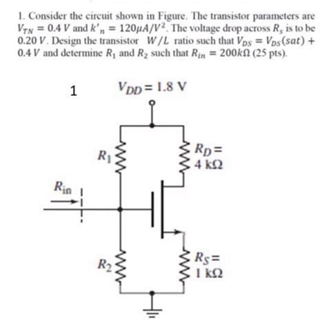 solved 1 consider the circuit shown in figure the