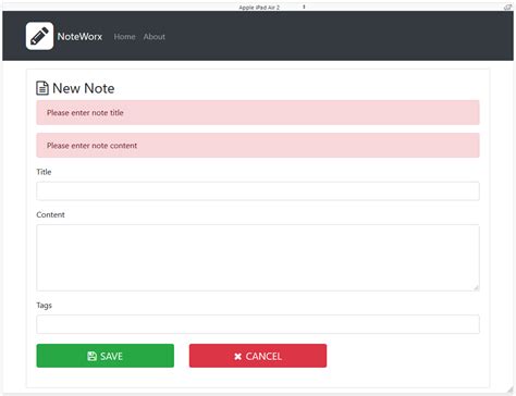 Github Drminnaar Noteworx Expressui Mongodb A Basic Note Application That Uses An Express