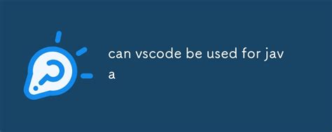 Java可以用vscode嗎 Vscode Php中文網