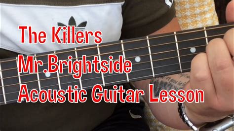 The Killers Mrbrightside Acoustic Guitar Lesson Youtube