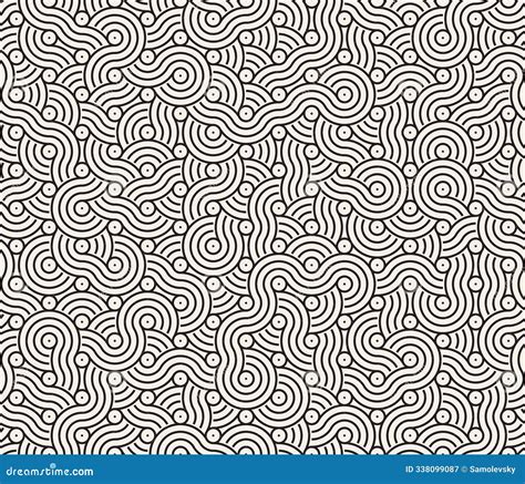 Vector Seamless Geometric Pattern Stylish Abstract Irregular Shapes