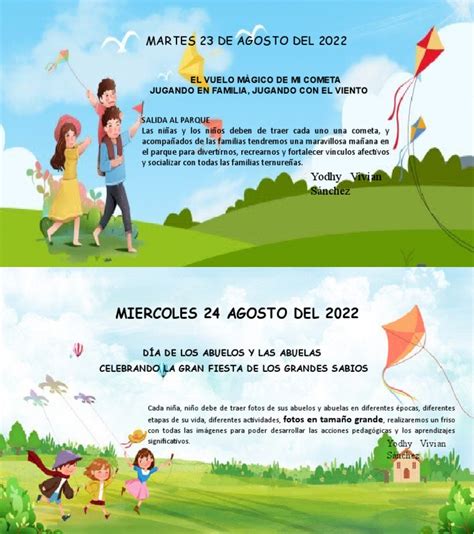 Actividades Familiares En El Parque Pdf