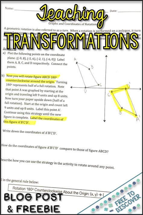 Teaching Transformations Free To Discover