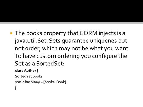 PPT GORM Grails Object Relational Mapping PowerPoint Presentation