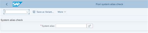 Fiori System Alias Checks Intent Analysis And Text Sap Community