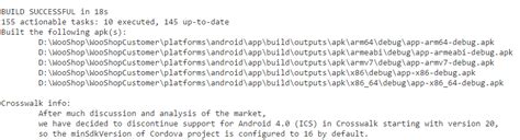 Ionic 3 Ionic Cordova Build Android Builds Multiple Apks Stack