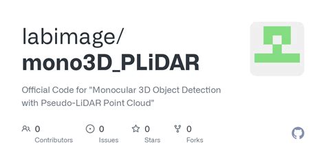 Github Labimage Mono3d Plidar Official Code For Monocular 3d Object Detection With Pseudo