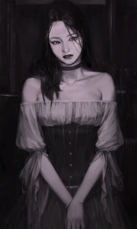 배경 화면 검은 여자들 단색화 초상화 판타지 아트 사진술 드레스 유행 아름다움 레이디 어둠 검정색과 흰색