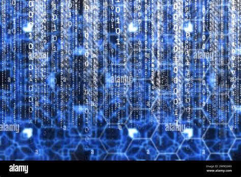 Abstract Technology Background Of Binary Digits Stock Photo Alamy