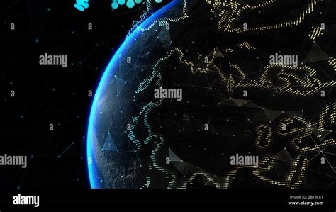 Earth Globe Background With Light Effect Global International