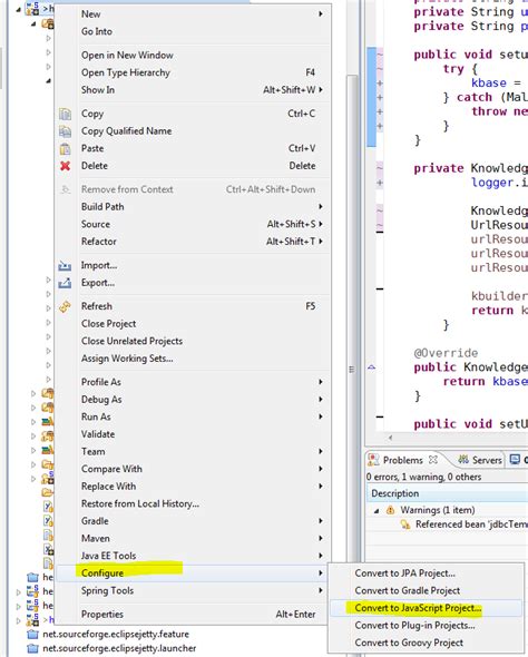 Java The Resource Is Not On The Build Path Of A Javascript Project