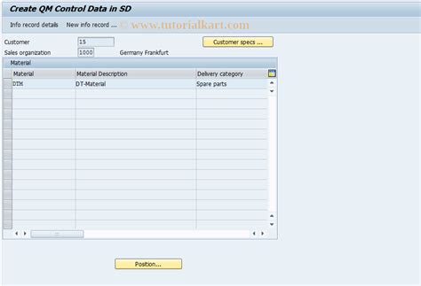 QV51 SAP Tcode Create Control For QM In SD QV51 SAP Tcode Create Control For QM In SD