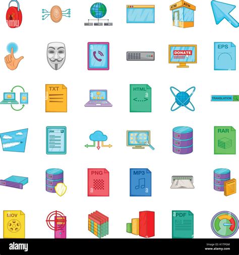 Router Icons Set Cartoon Style Stock Vector Image And Art Alamy