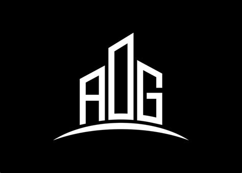Premium Vector Letter Aog Building Vector Monogram Logo Design Template Building Shape Aog Logo